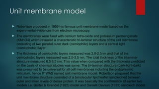 different types of plasma membrane model | PPTX