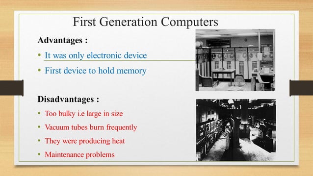 Generation Of Computers Detailed Presentation Pptx