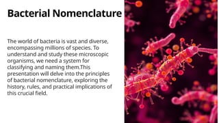 Nomenclature and classification of microorganisms | PPT