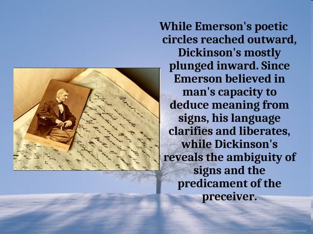 PRESENTATION. Emily Dickinson's poetic style | PPT