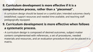fundamental of curriculum design presentation | PPTX