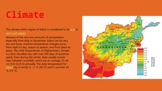 Kabul is the capital of Afghanistan and located in the heart of Asia | PPTX