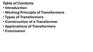 Presentation Physics Class 12th Transformers | PDF