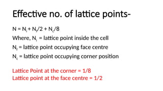 Crystal structure and Lattice Solid state physics.pptx