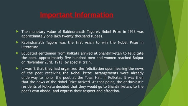 Presentation.pptx..Some Information About Rabindranath Tagore's Gitanjali -Song Offerings & His ...