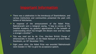 Presentation.pptx..Some Information About Rabindranath Tagore's ...