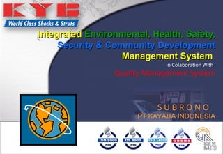Integrated management systems of quality, environment . | PPT