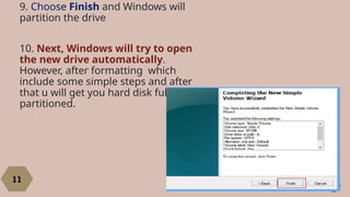 A Hard Disk Partition On PC Detail intro | PPT