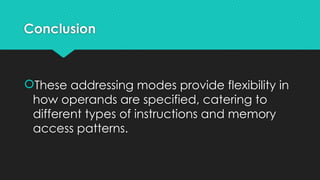 Addressing modes in Computer organisation | PPT