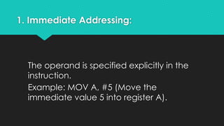 Addressing modes in Computer organisation | PPTX