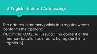 Addressing modes in Computer organisation | PPT