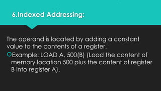 Addressing modes in Computer organisation | PPT