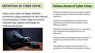 Presentation.pptx on cyber crimes occours nowdays | PPTX