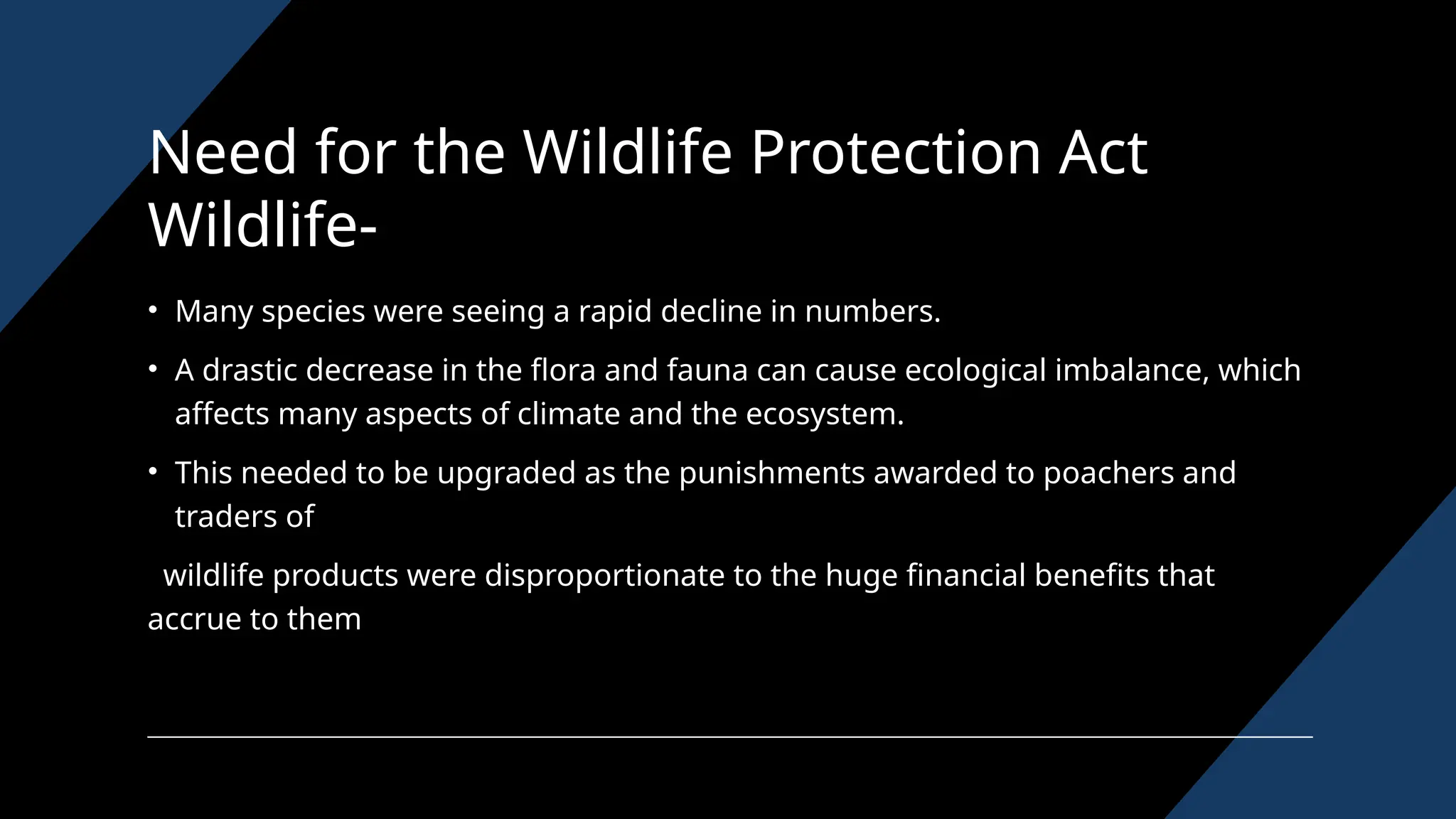 wildlife protection act, 1972 - introduction and rules | PPTX
