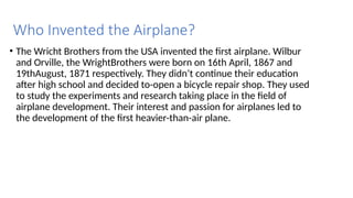 Planes and what are the advantages and disadvantages Presentation.pptx