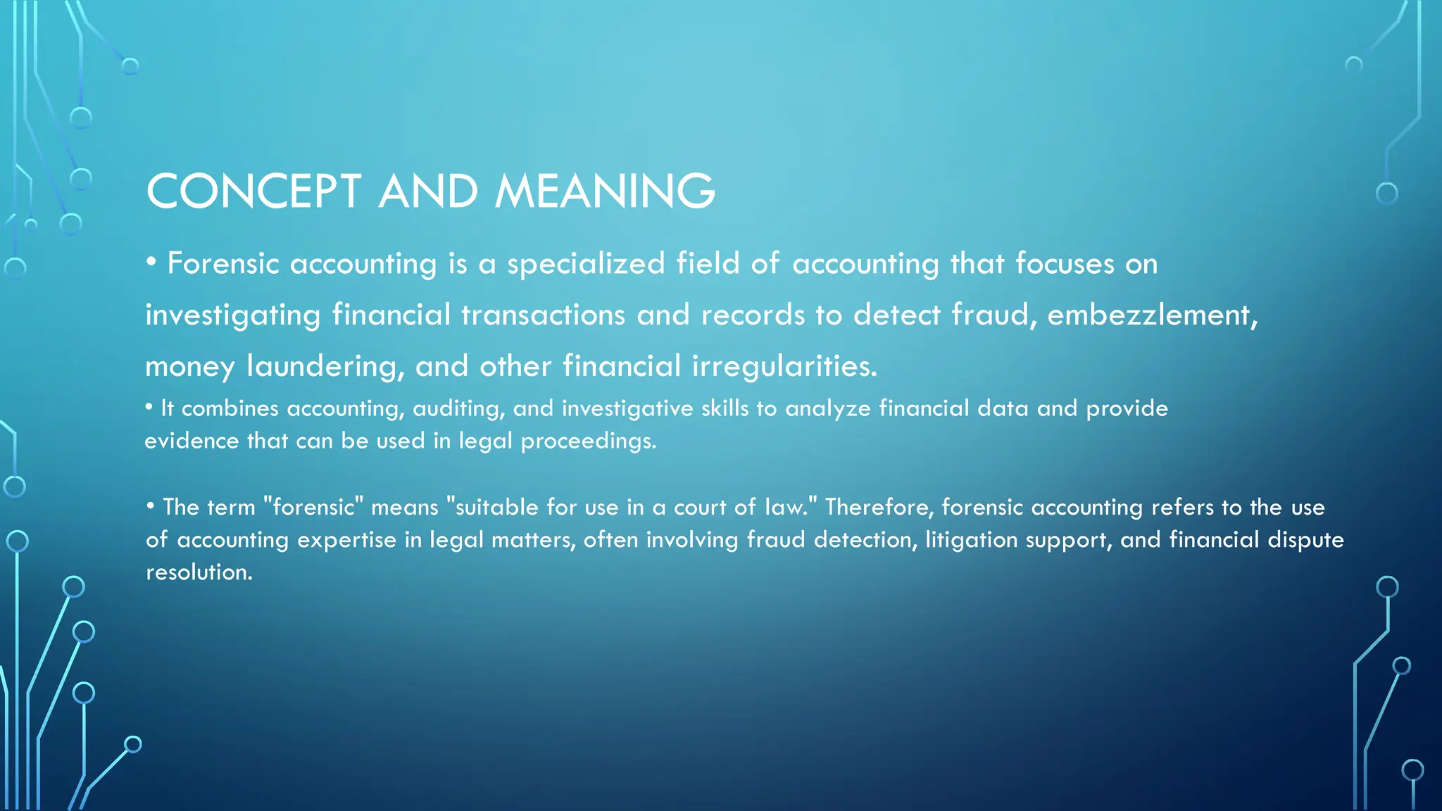 Evolution of forensic accounting fifa presentation | PPTX