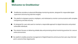 Smart WhatsApp Monitoring with OneMonitar | PPTX