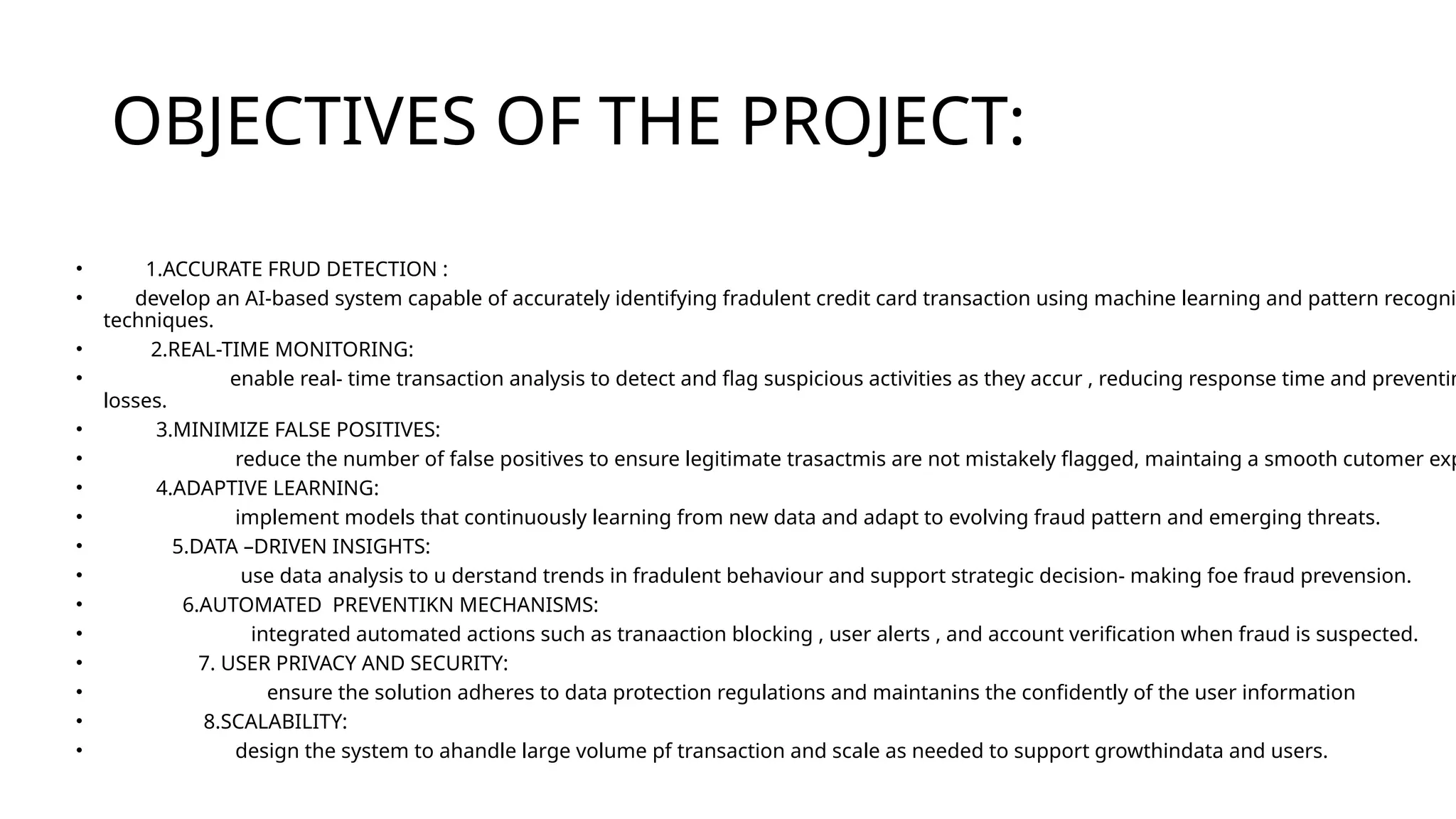 Ai powered credit card fraud detectionnn | PPTX