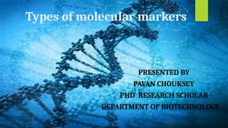 Molecular Marker - types and it's application | PPTX