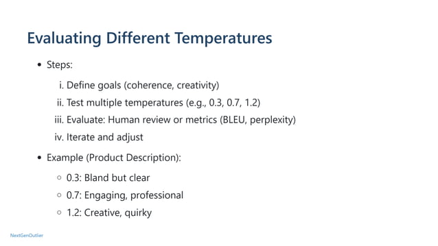Understanding LLM Temperature: A comprehensive Guide | PPTX