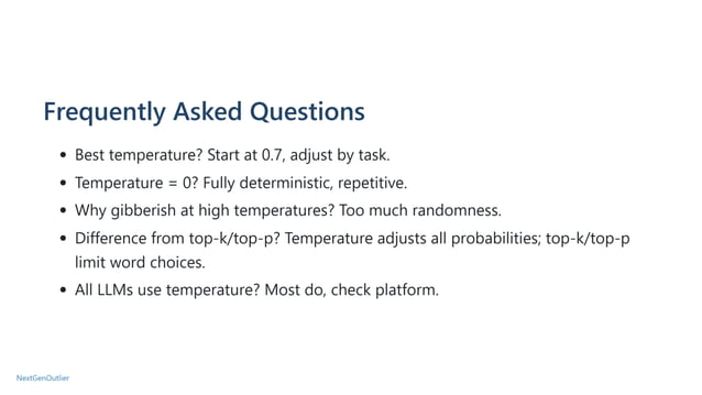 Understanding LLM Temperature: A comprehensive Guide | PPTX