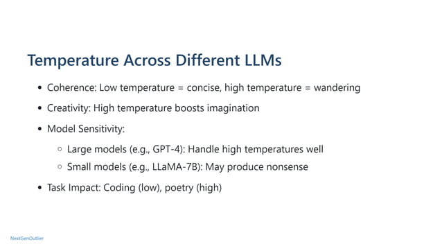 Understanding LLM Temperature: A comprehensive Guide | PPTX