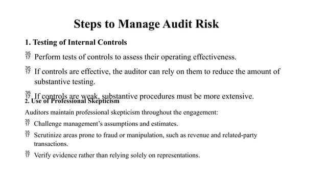 Types of Risk, Audit Risk, Control Risk, examples Details | PPT