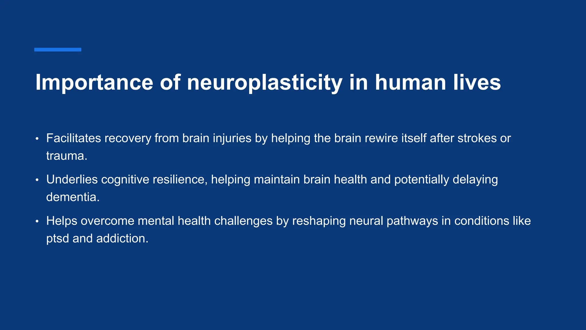 introduction to neuroplasticity by Mthombeni AR | PDF