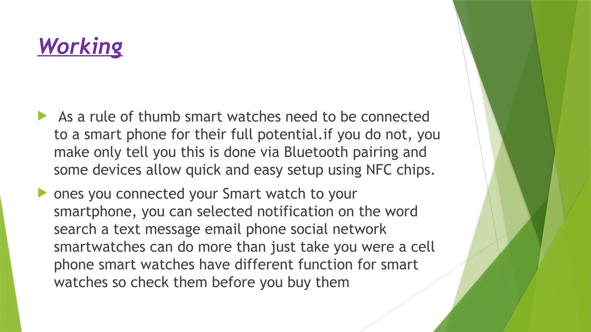 swartwatches : wearable technology for the modern age | PPTX