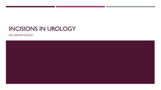 Urological Incisions Complete Overview Presentation | PDF