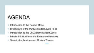 Presentation on Purdue model for control hierarchy | PPTX