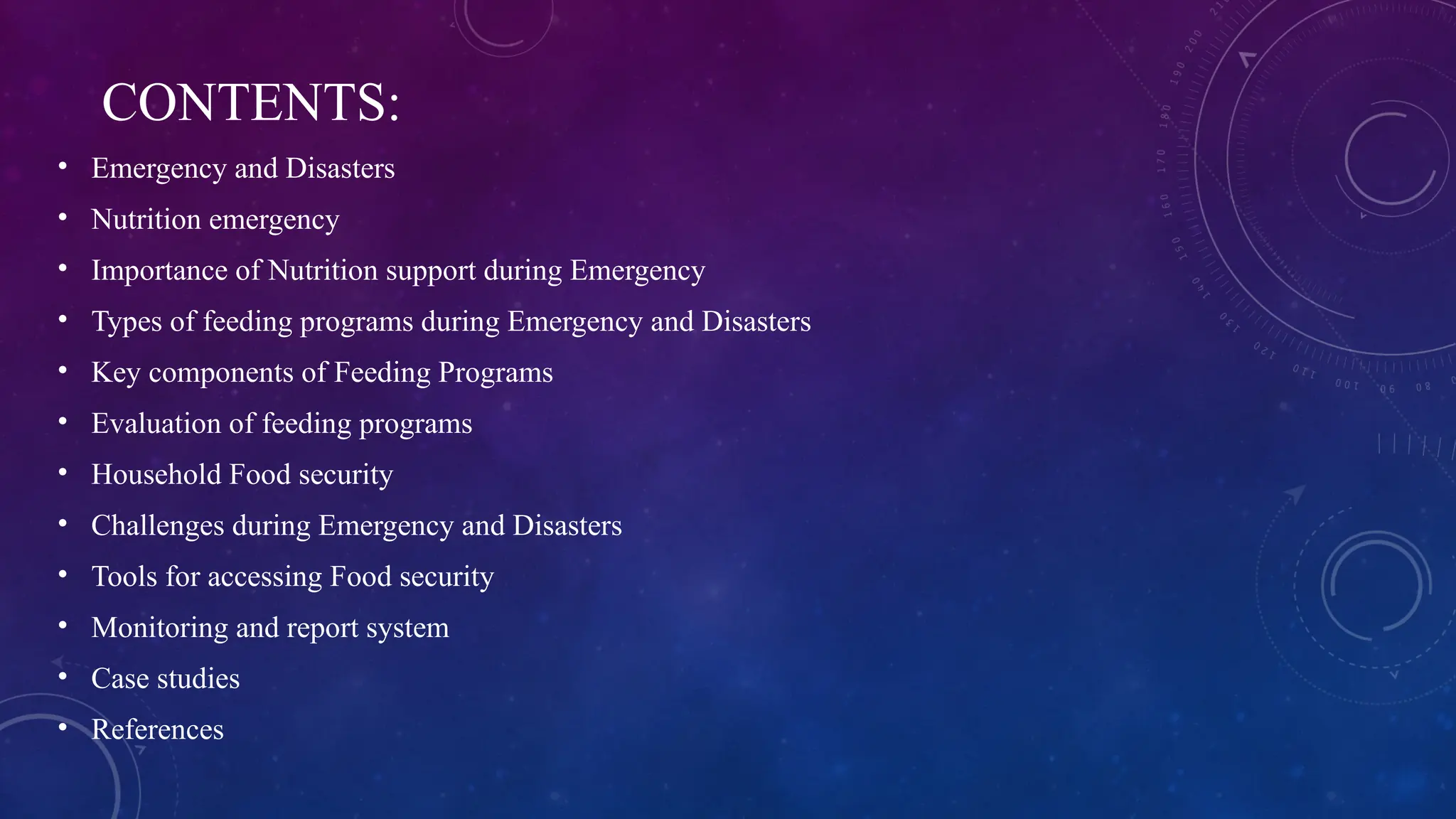 Evaluation of feeding programs and Household Food security during ...