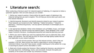 presentation.pptx of formulation in industrial Aspect | PPTX