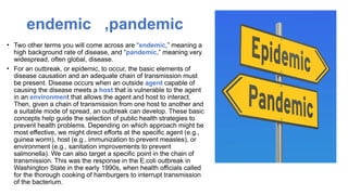 Mastering Transmission and Epidemiology, three commonly used, and often ...