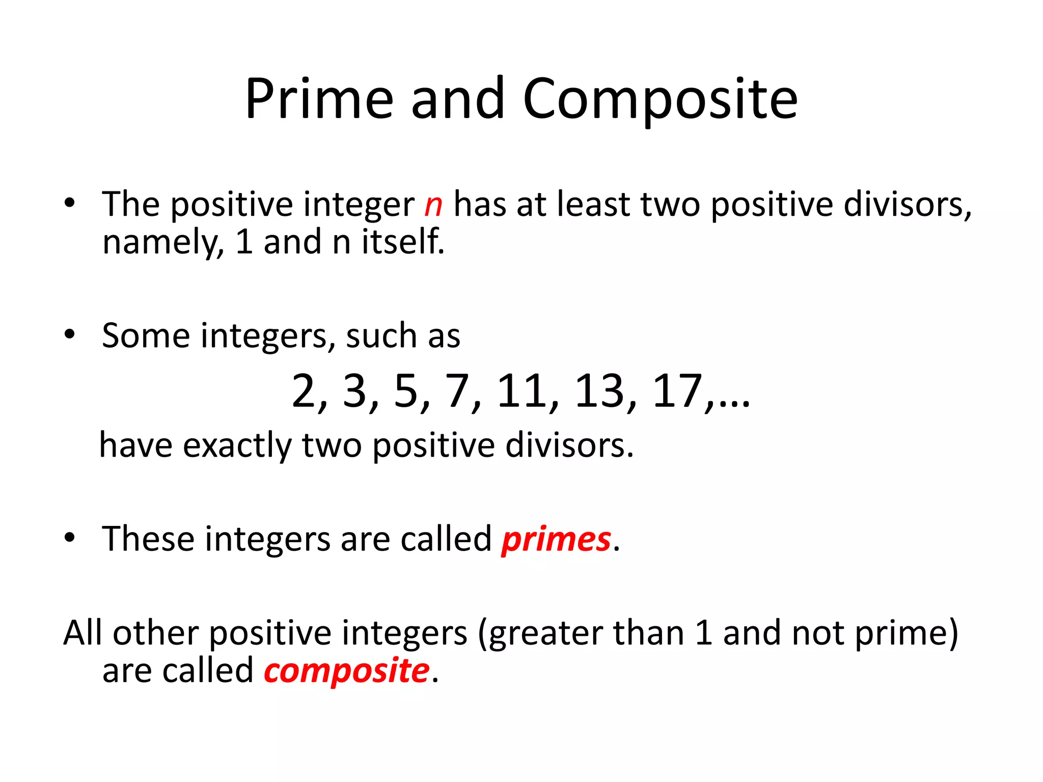 Presentation 2c Number Theory | Ppt | Free Download