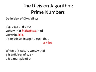 Presentation 2c number theory | PPT