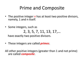 Presentation 2c number theory | PPT