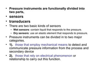Basic Instrument Presentation ( pressure ) | PPT