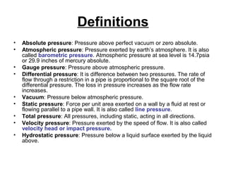 Basic Instrument Presentation ( pressure ) | PPT