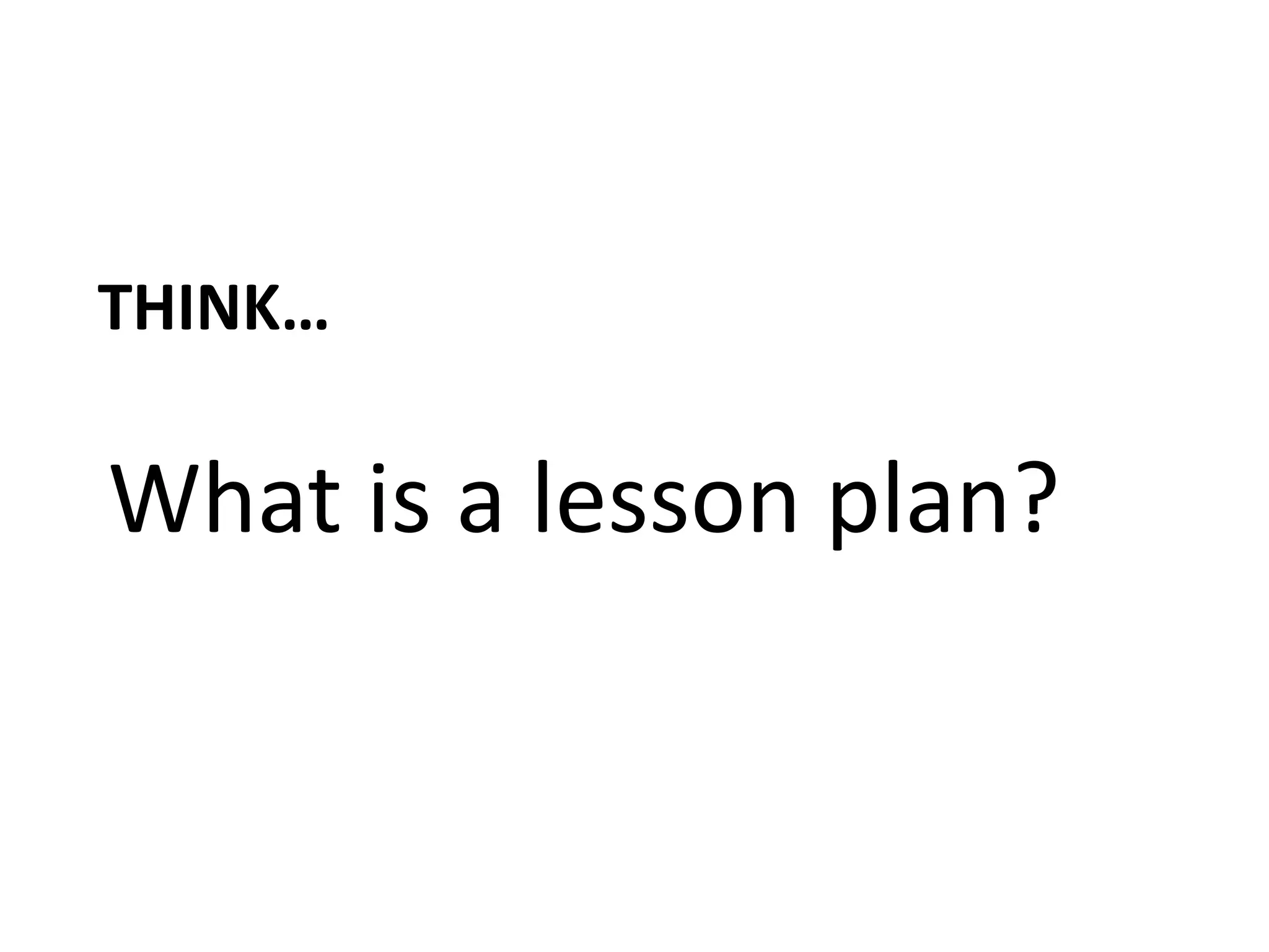 Lesson Plan PowerPoint Presentation | PPTX