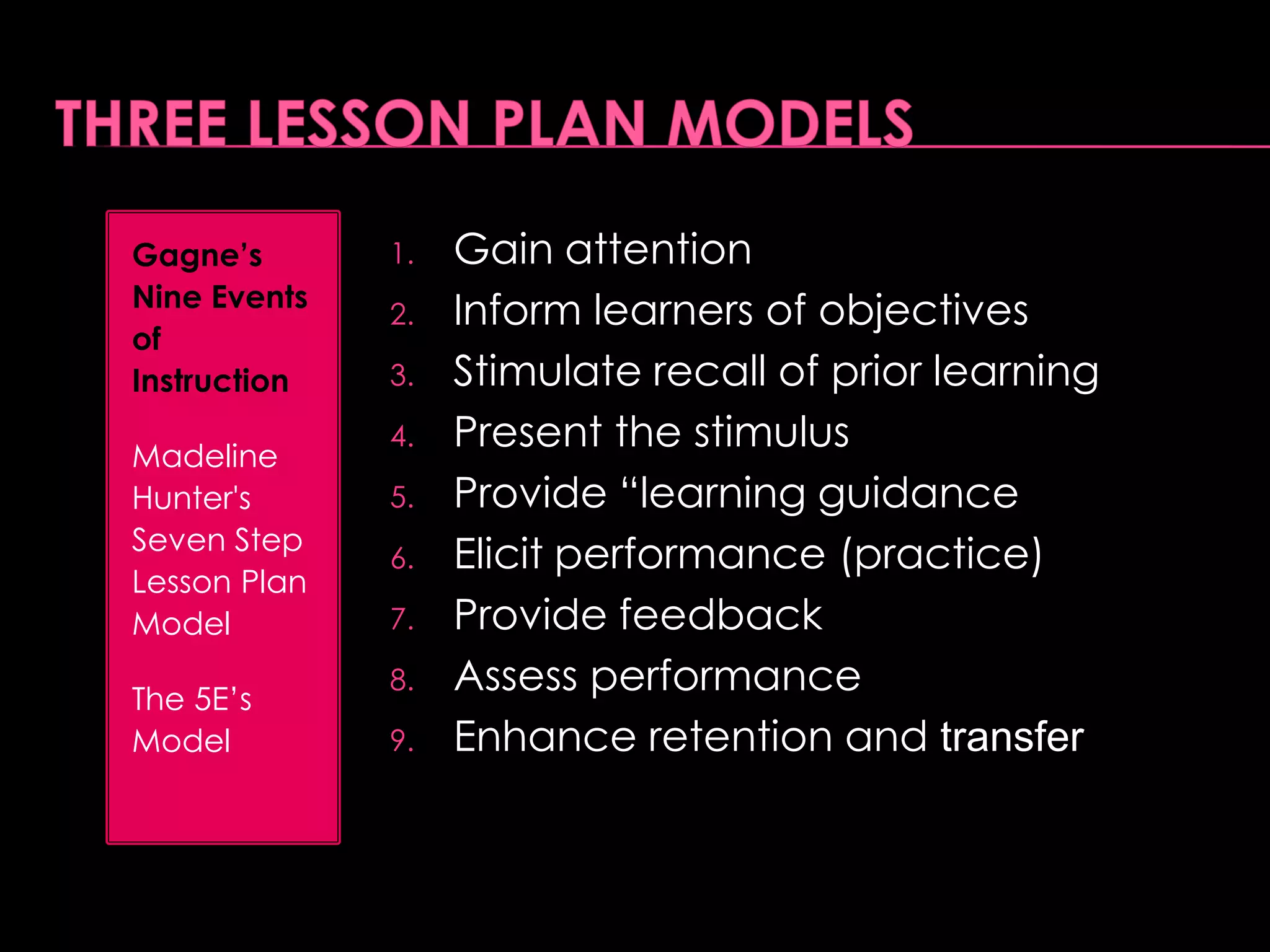 Lesson Plan PowerPoint Presentation | PPTX