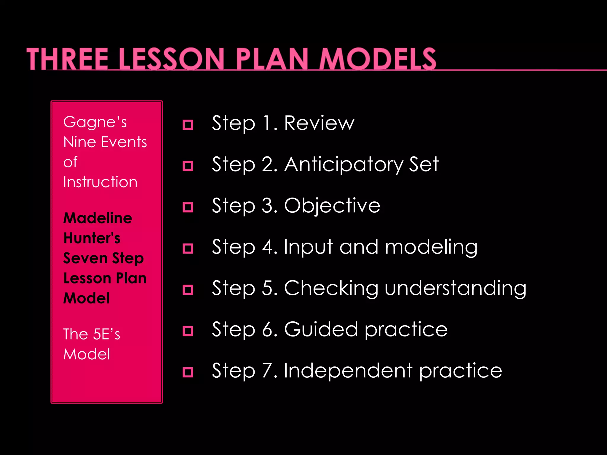 Lesson Plan PowerPoint Presentation | PPTX