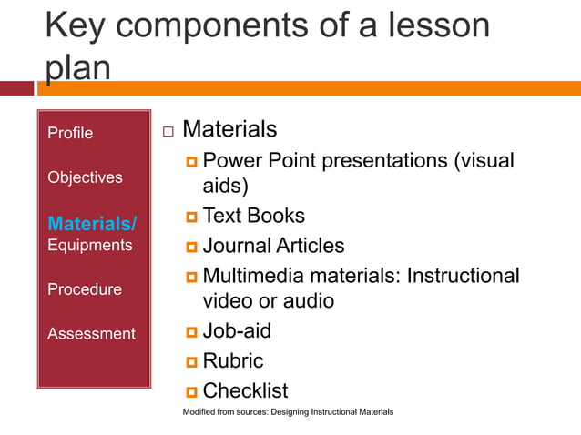 Lesson Plan PowerPoint Presentation | PPTX