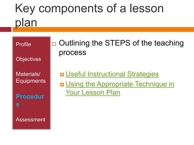 Lesson Plan PowerPoint Presentation | PPTX