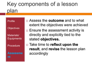 Lesson Plan PowerPoint Presentation | PPTX