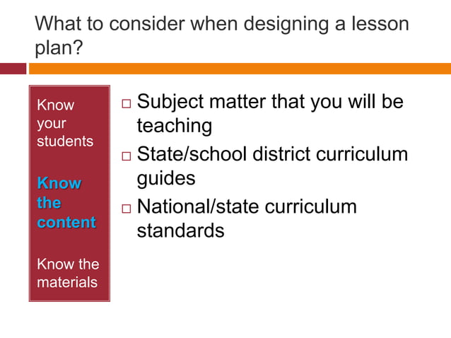 Lesson Plan PowerPoint Presentation | PPTX