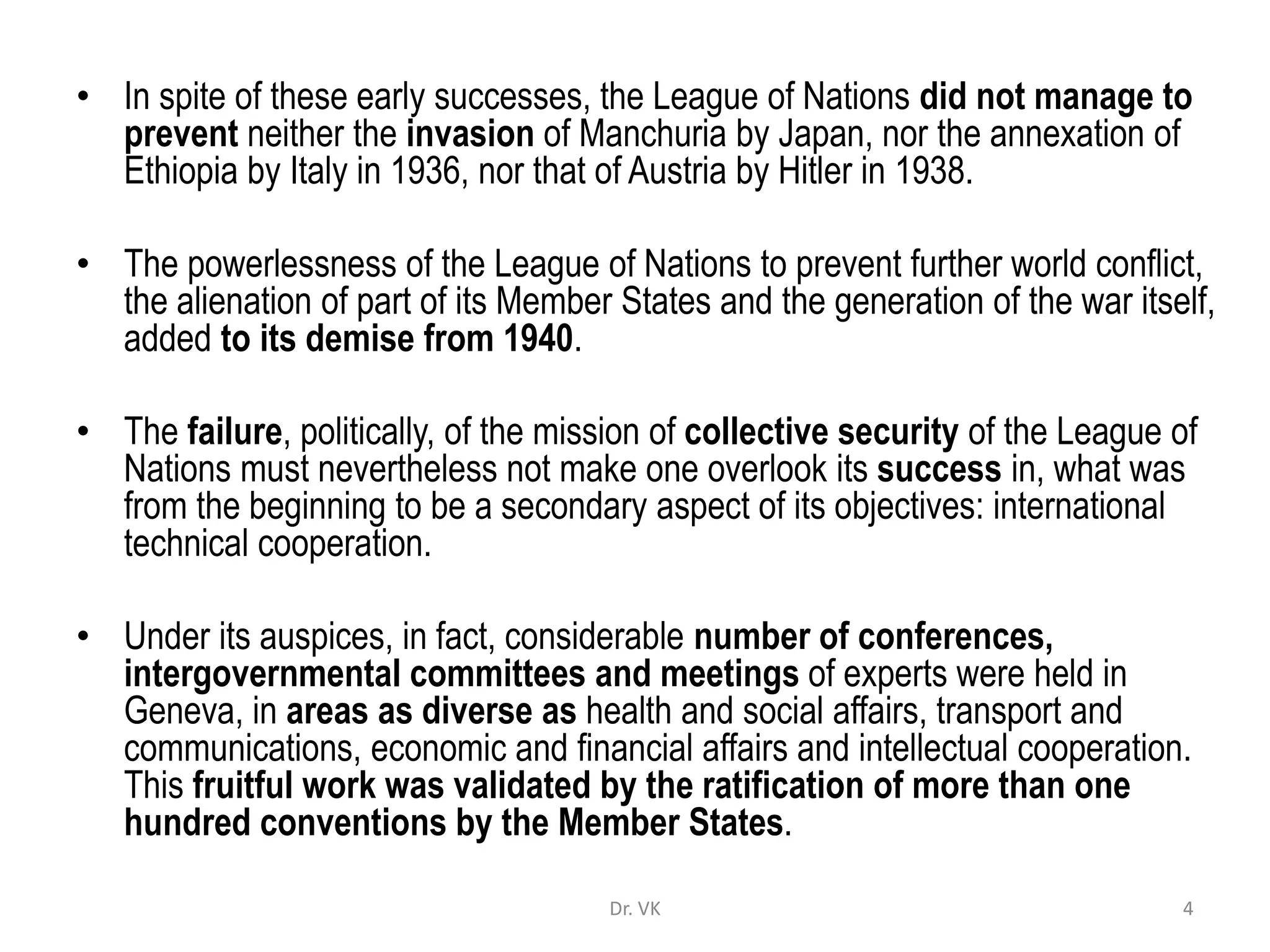 History of the League of Nations (1919-1946) | PPTX | War and Conflicts