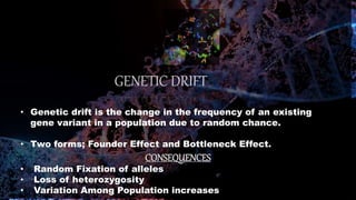 Presentation ON NATURAL SELECTION AND GENETIC DRIFT | PPTX