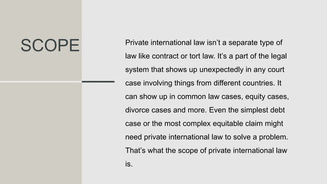 Private international law scope pil pptx | PPT