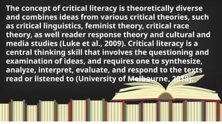 Critical literacy and history of critical literacy theory.pptx